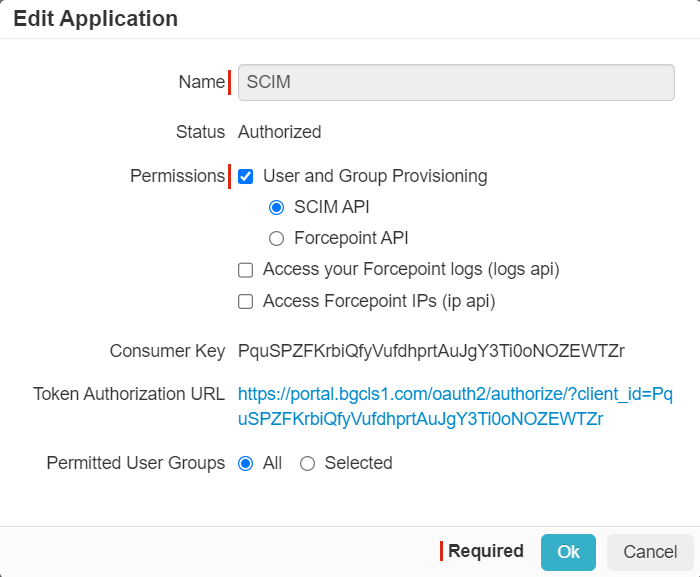 Setting SCIM OAuth